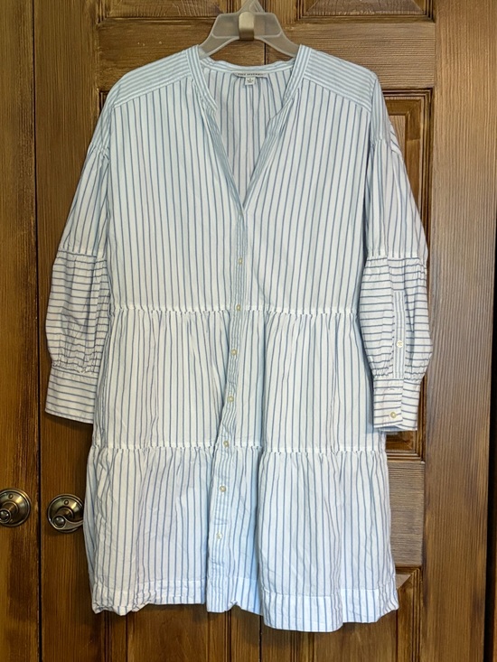 Free Assembly | Dresses | Free Assembly 0 Cotton White Tiered Mini ...